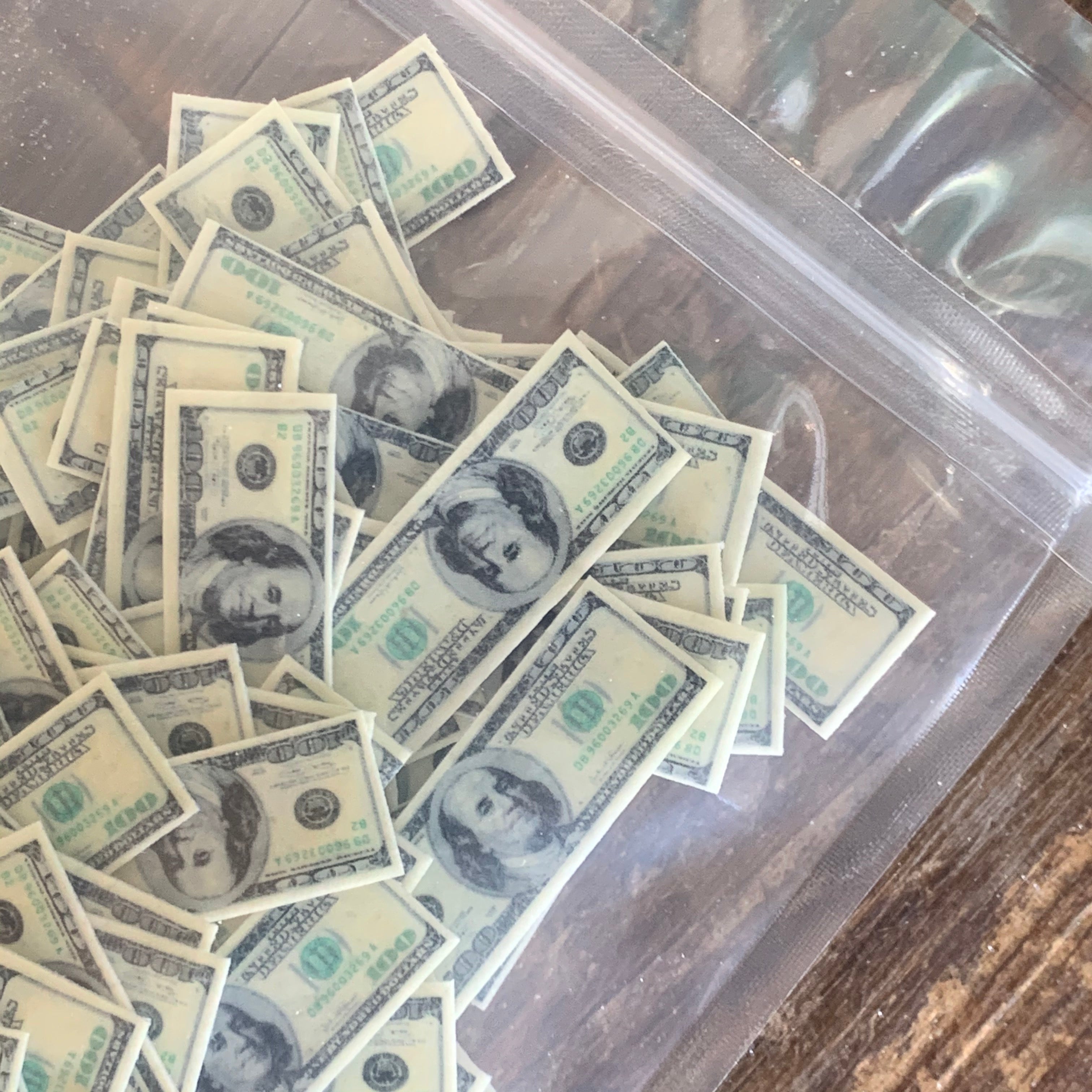 Mini Edible $100 Bill Money Drink Rim Details – Signature Drink Lab